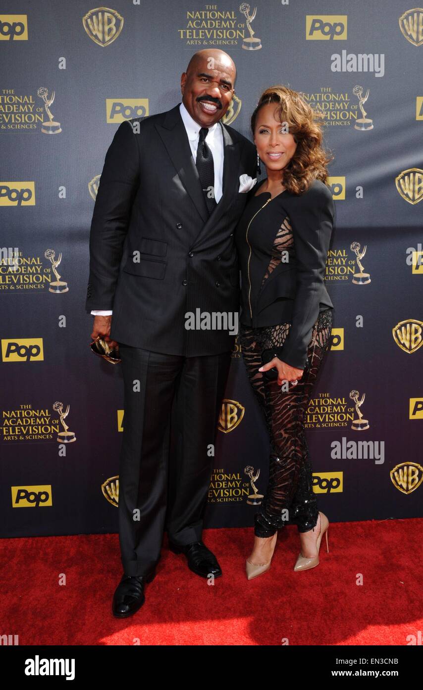 Steve Harvey, Marjorie Bridges at arrivals for The 42nd Annual Daytime ...