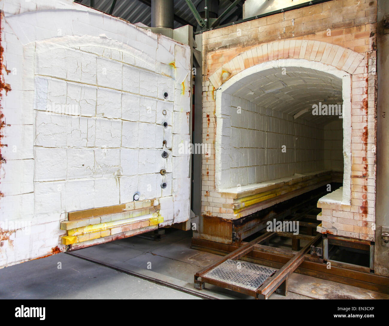 A kiln at Burleigh Middleport pottery factory Stoke-on-Trent North ...