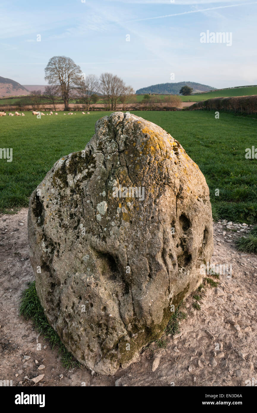 The Knobley Stone (Hoarstone, Oarstone). An early Bronze Age standing ...