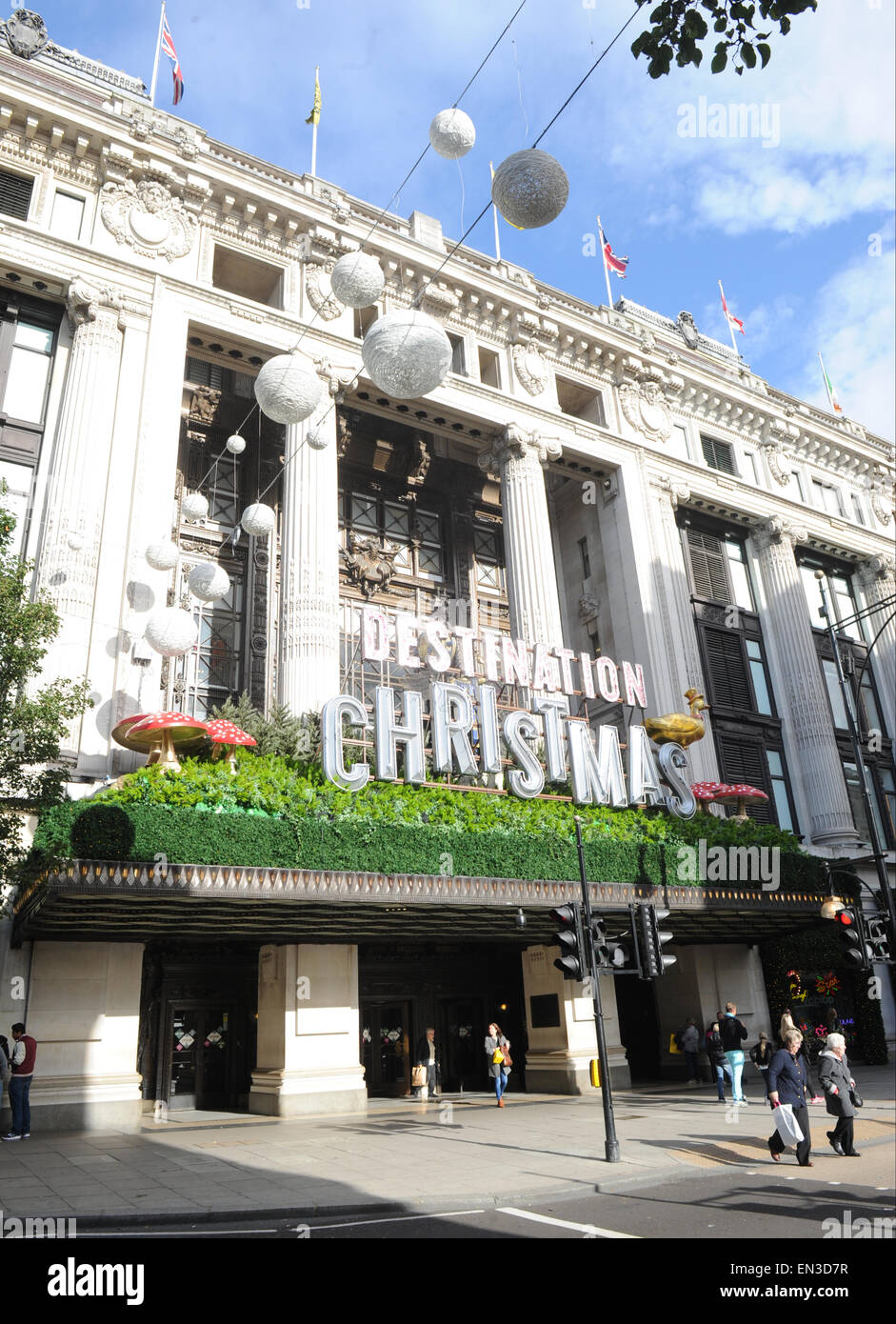 The Christmas window display is unveiled at Selfridges in London ...
