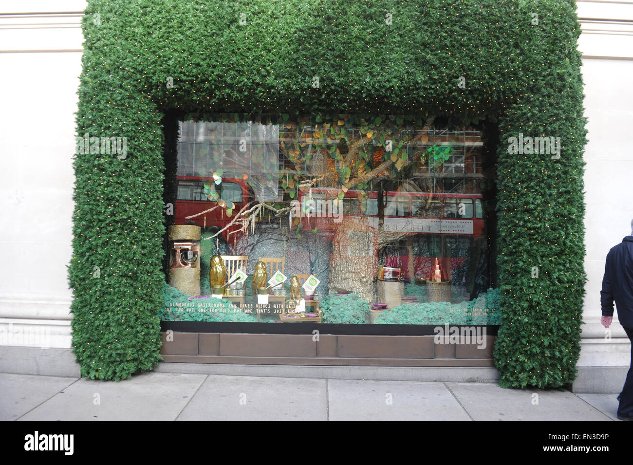 The Christmas window display is unveiled at Selfridges in London ...
