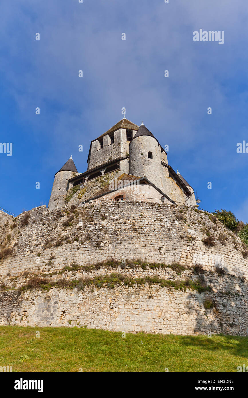 Medieval keep Caesar Tower (circa XII c.), landmark and emblem of ...