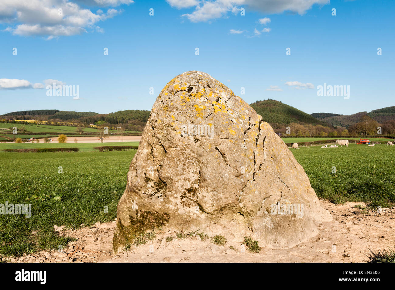 The Knobley Stone (Hoarstone, Oarstone). A Bronze Age standing stone ...