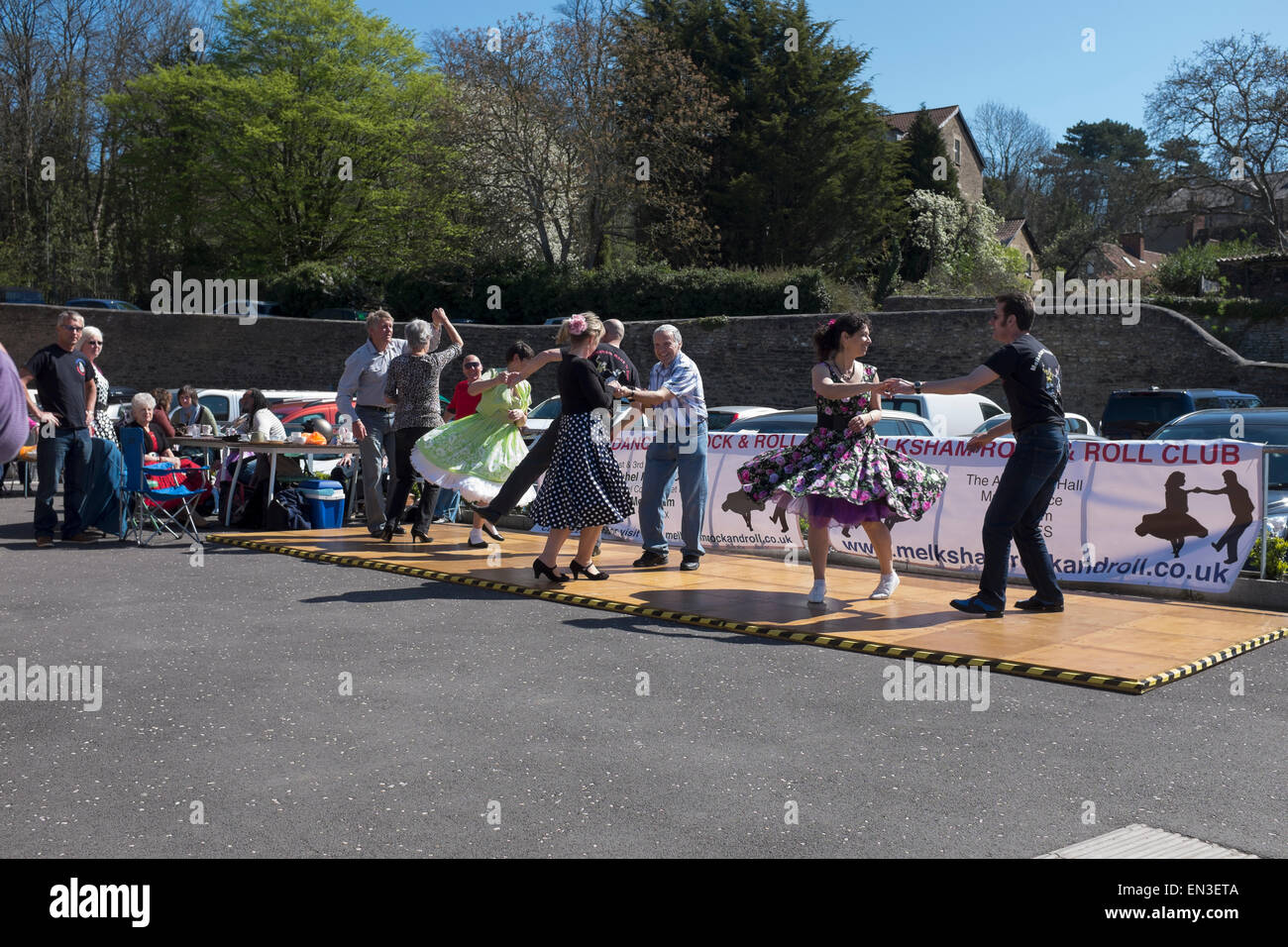 Dancers at Fromes Vintage Weekend Festival Stock Photo - Alamy