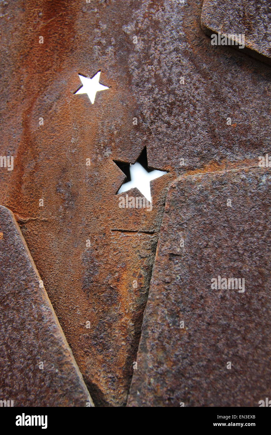 Star in rusted metal Stock Photo - Alamy