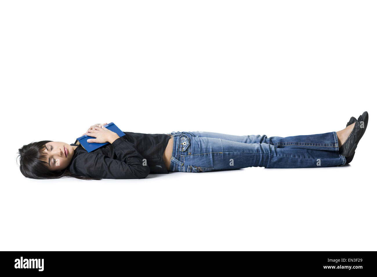 Woman sleep with eyes closed Cut Out Stock Images & Pictures - Alamy