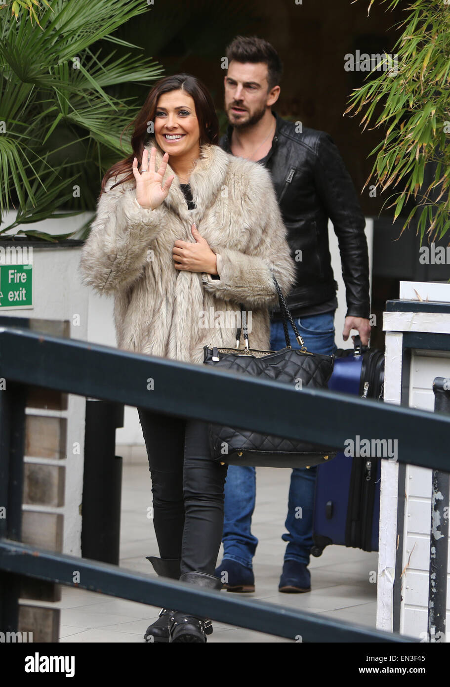 Kym Marsh and boyfriend Dan Hooper outside the ITV Studios Featuring ...