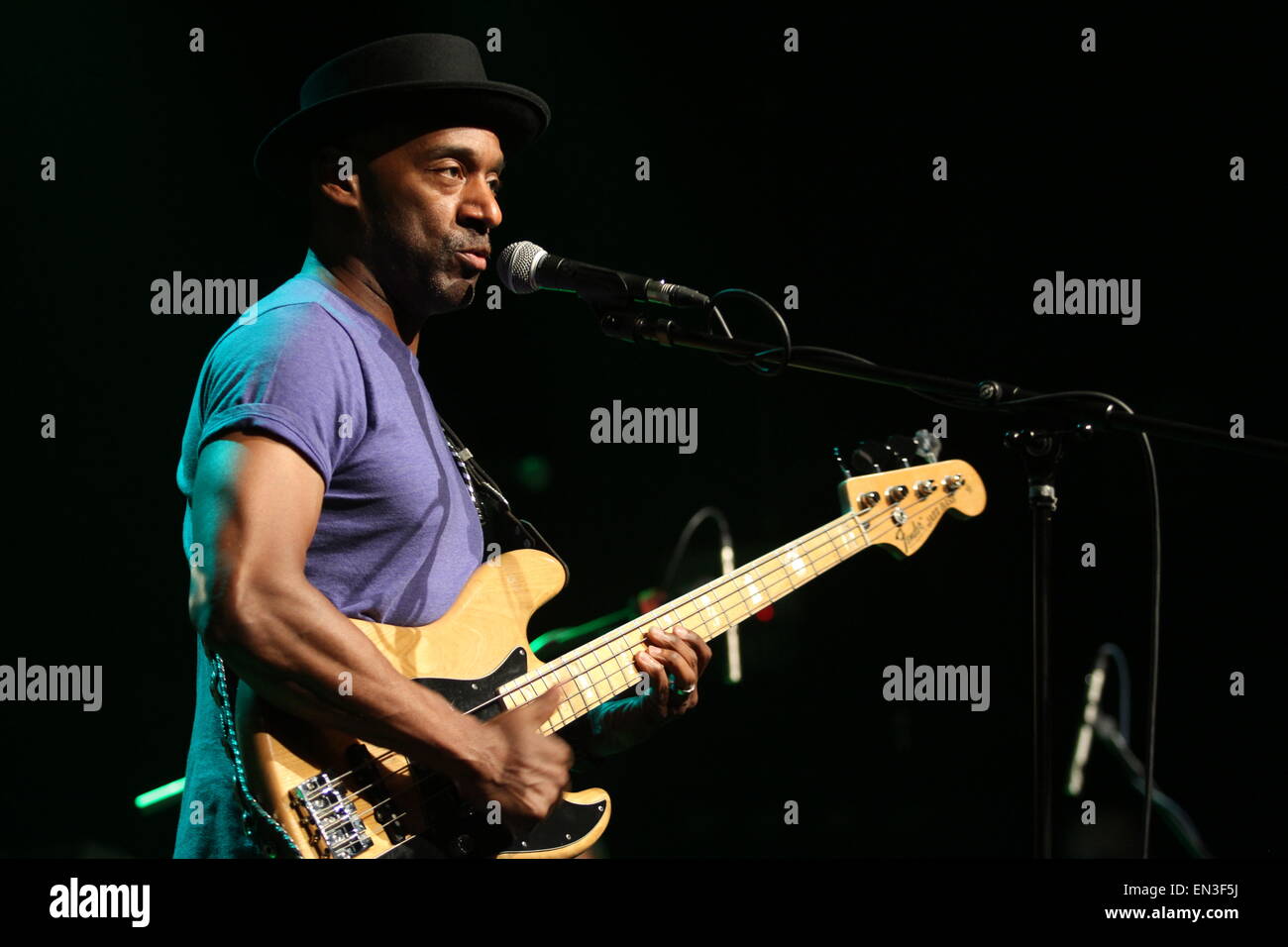Prague, Czech Republic. 26th Apr, 2015. Music group of American bassist ...