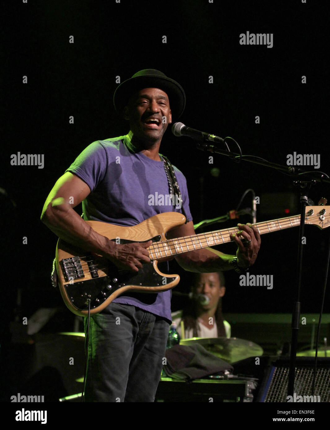 Prague, Czech Republic. 26th Apr, 2015. Music group of American bassist ...