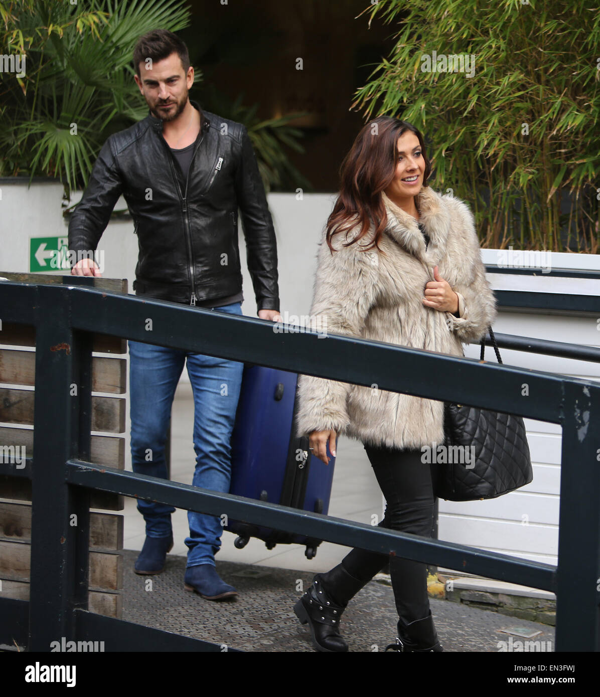 Kym Marsh and boyfriend Dan Hooper outside the ITV Studios Featuring ...