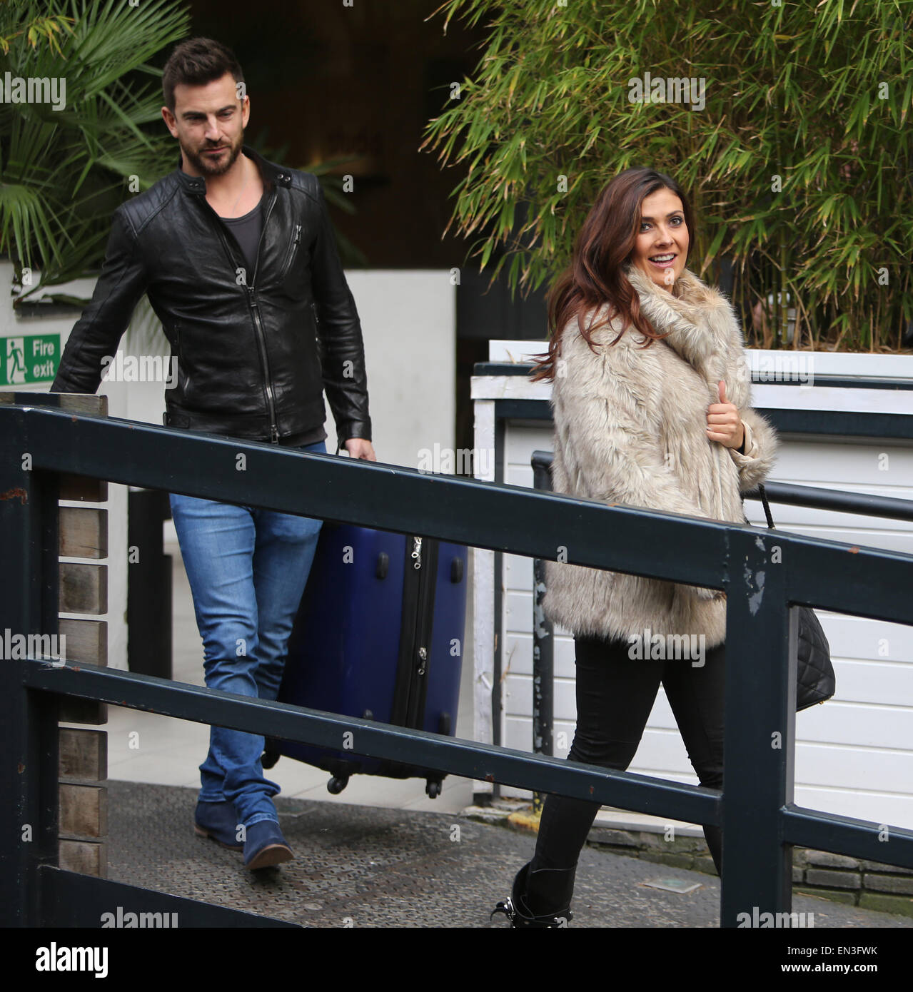 Kym Marsh and boyfriend Dan Hooper outside the ITV Studios Featuring ...