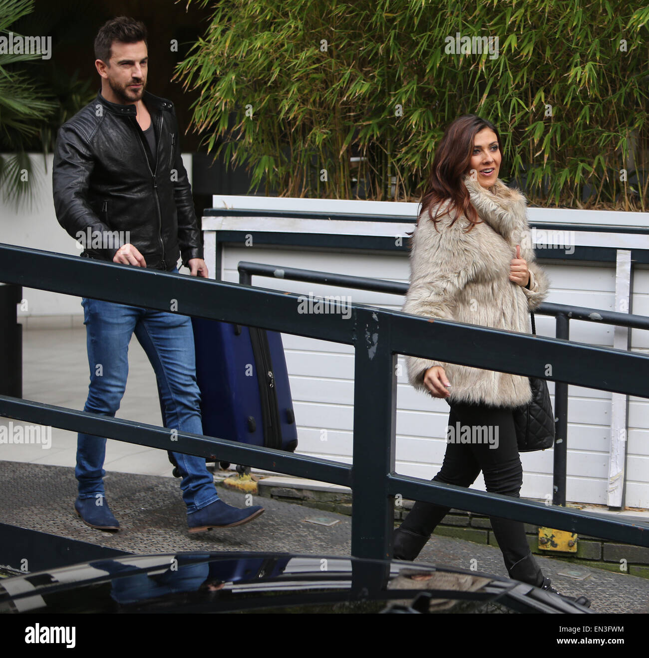 Kym Marsh and boyfriend Dan Hooper outside the ITV Studios Featuring ...