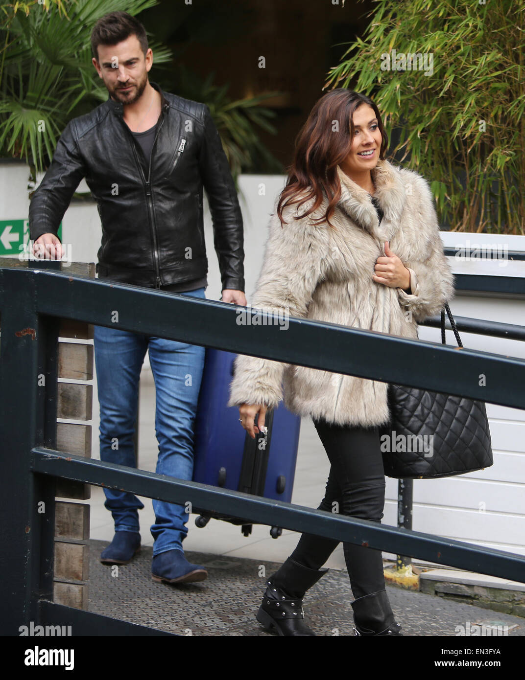 Kym Marsh and boyfriend Dan Hooper outside the ITV Studios Featuring ...