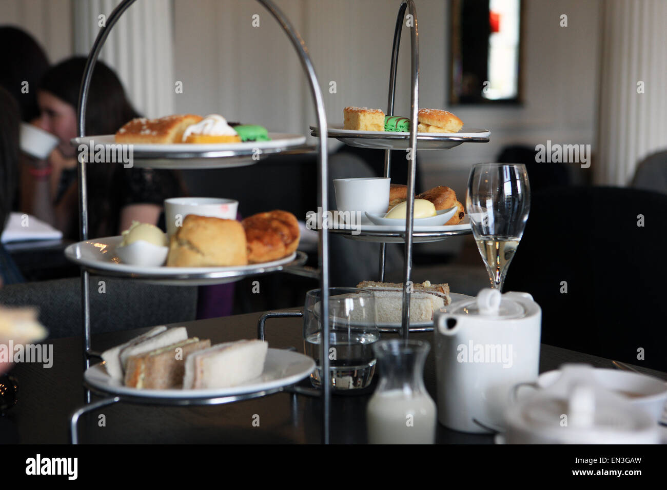Afternoon tea, sandwiches, scones and cakes at the Blythswood Hotel in ...