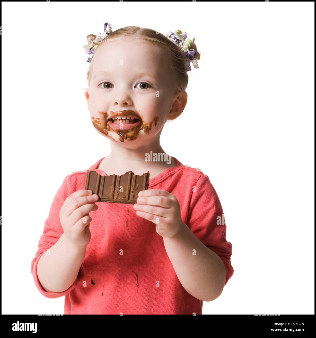 child eating chocolate Stock Photo - Alamy