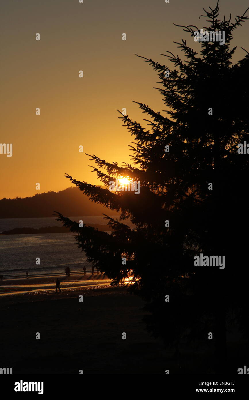Sunset Vancouver island Canada Stock Photo - Alamy