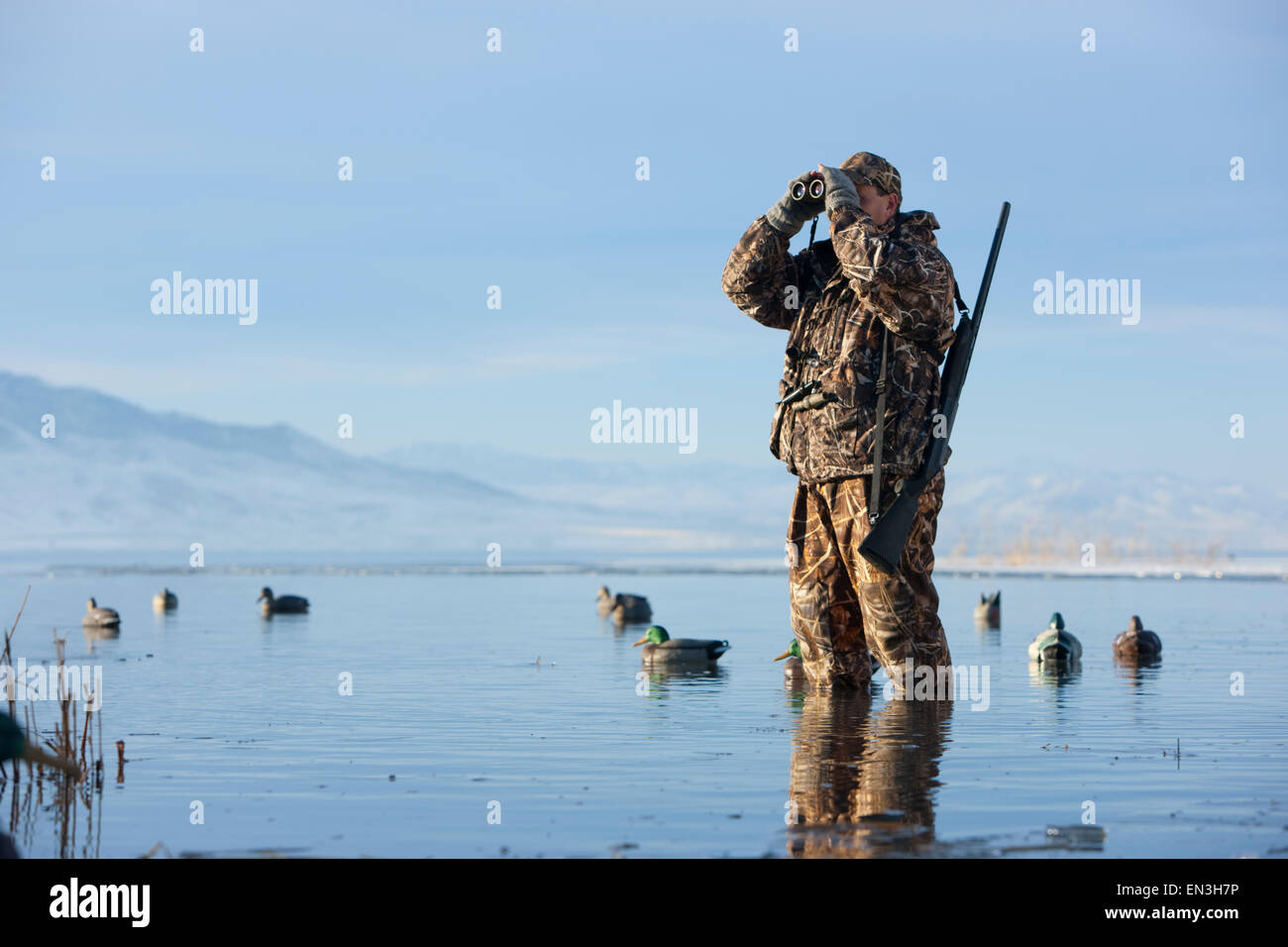 man out hunting Stock Photo - Alamy