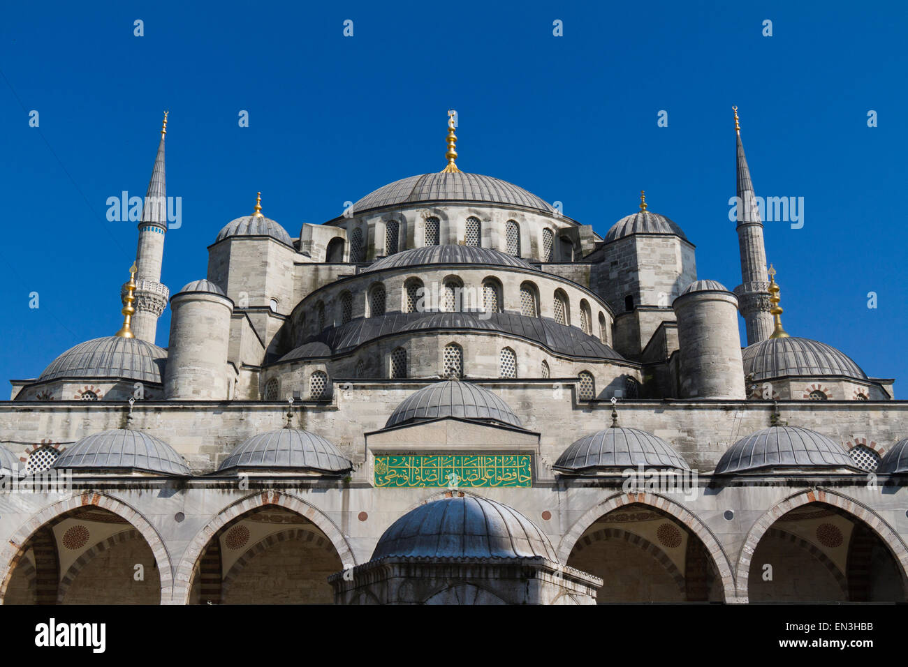 Turkey, Blue Mosque against blue sky Stock Photo - Alamy