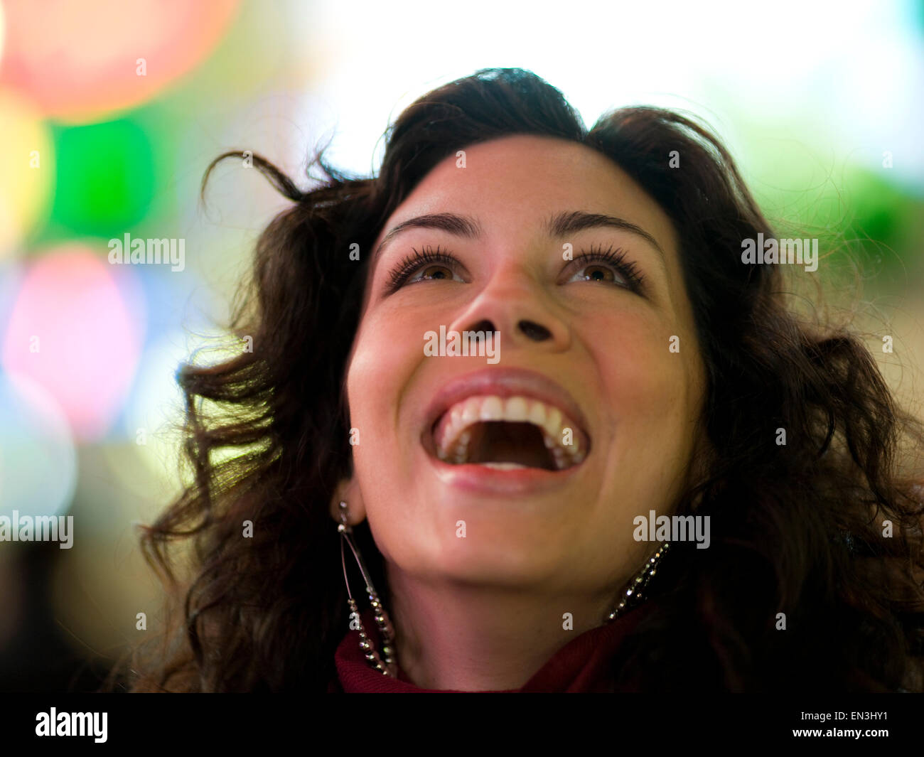 Woman times square hi-res stock photography and images - Alamy
