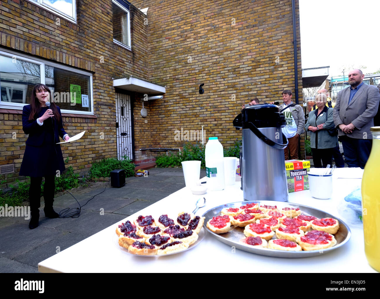 Lambeth, UK. 27th Apr, 2015. Amelia Womack deputy leader of the Green ...