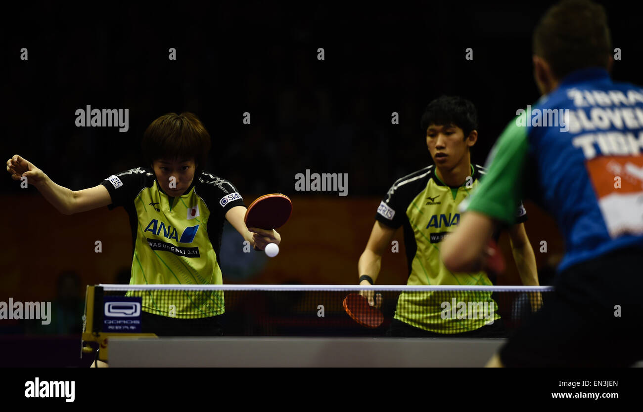 Suzhou, China's Jiangsu Province. 27th Apr, 2015. Japan's Yoshimura ...