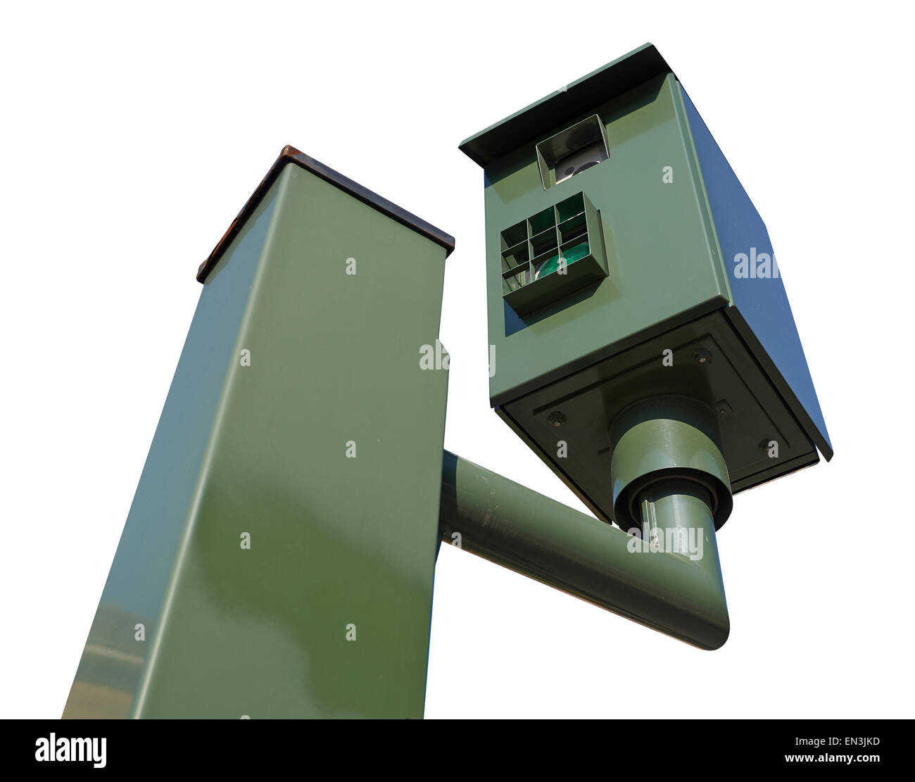 Speed camera control isolated with clipping path Stock Photo - Alamy