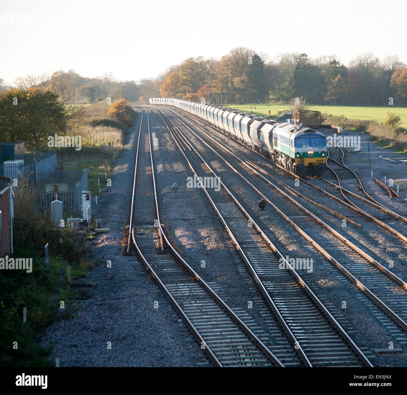 Railway goods train uk hi-res stock photography and images - Alamy