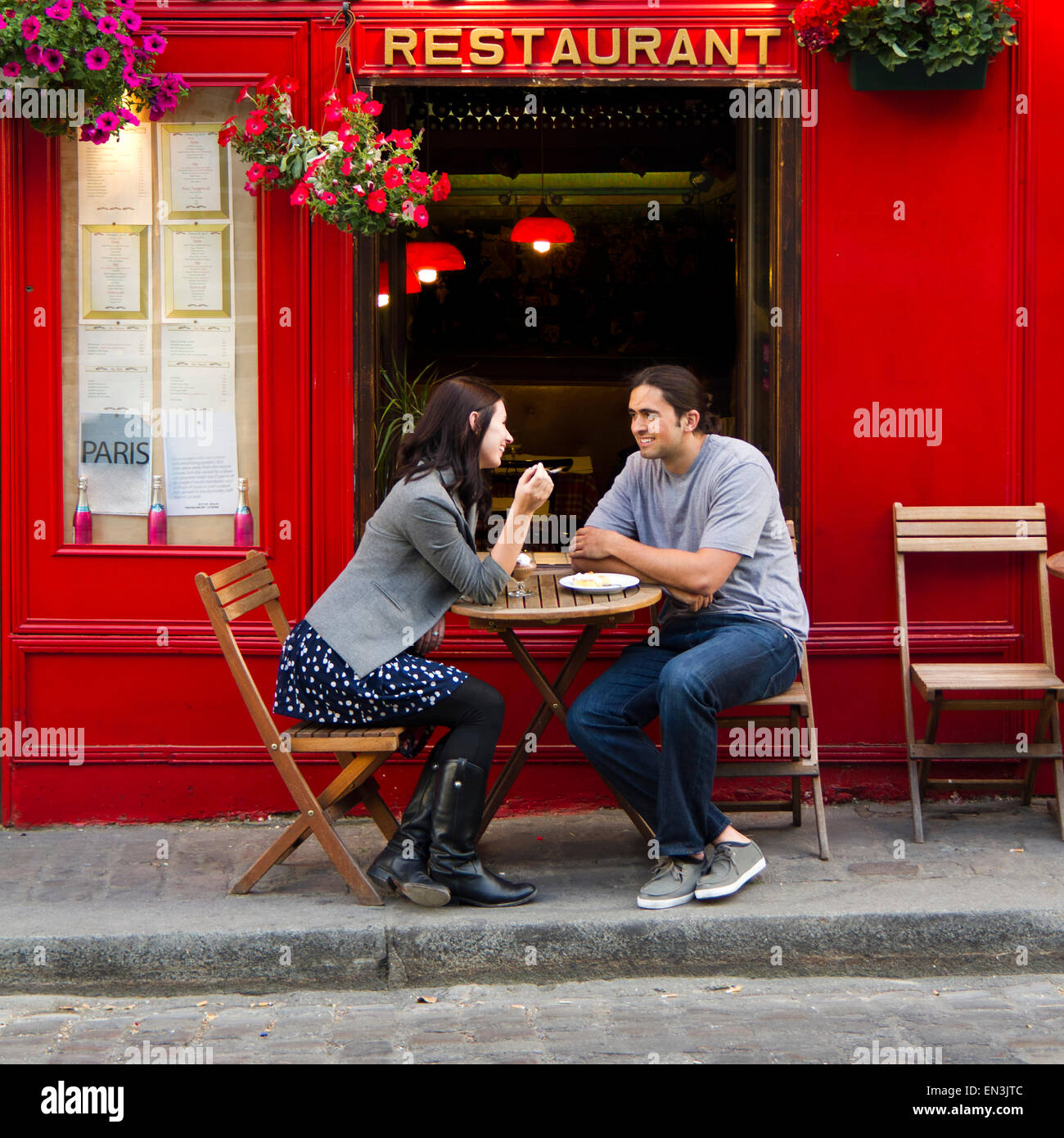 Men sitting cafe paris hi-res stock photography and images - Alamy