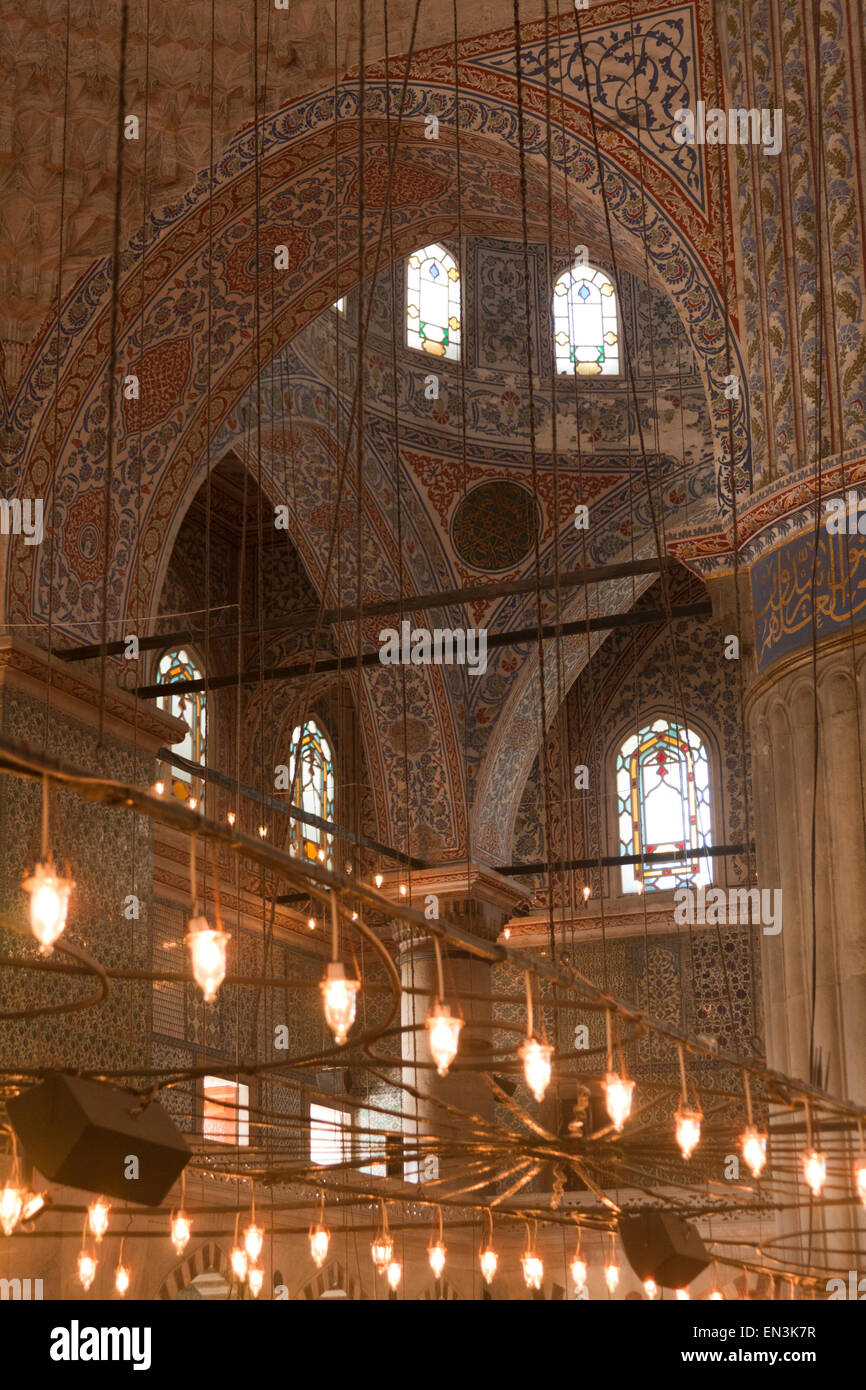 Turkey, Istanbul, Blue Mosque interior Stock Photo - Alamy