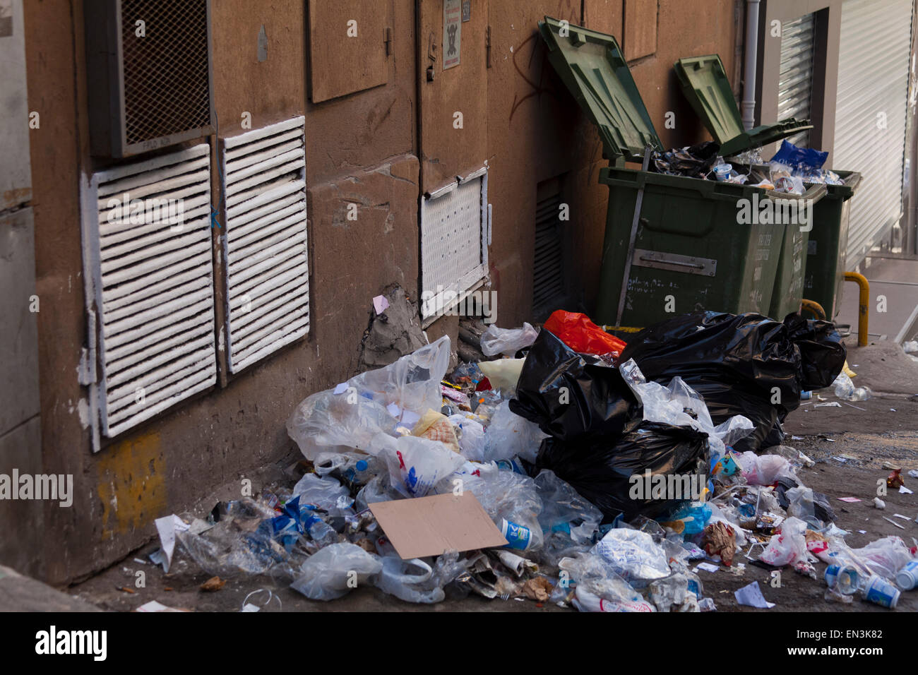 Turkey, Istanbul, Garbage on street Stock Photo - Alamy
