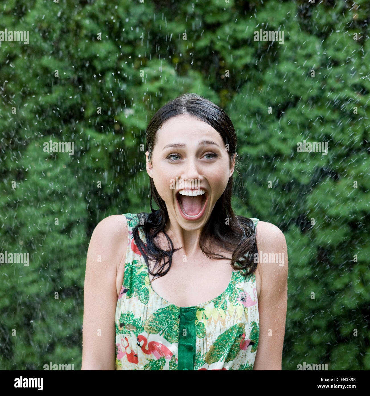 Woman in soaking wet dress hi-res stock photography and images - Alamy