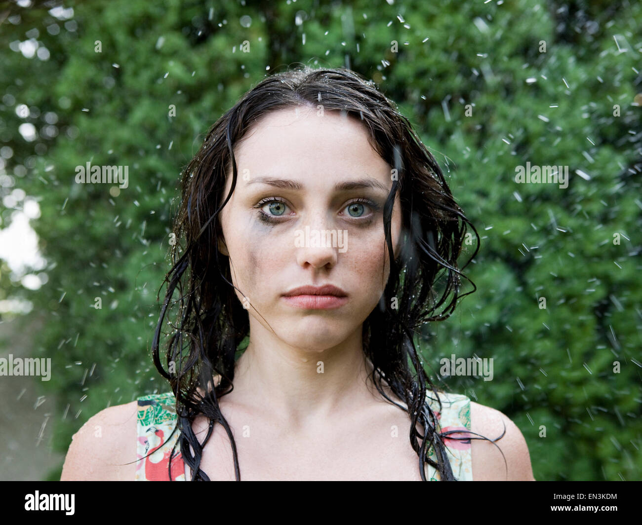 Woman in soaking wet dress hi-res stock photography and images - Alamy