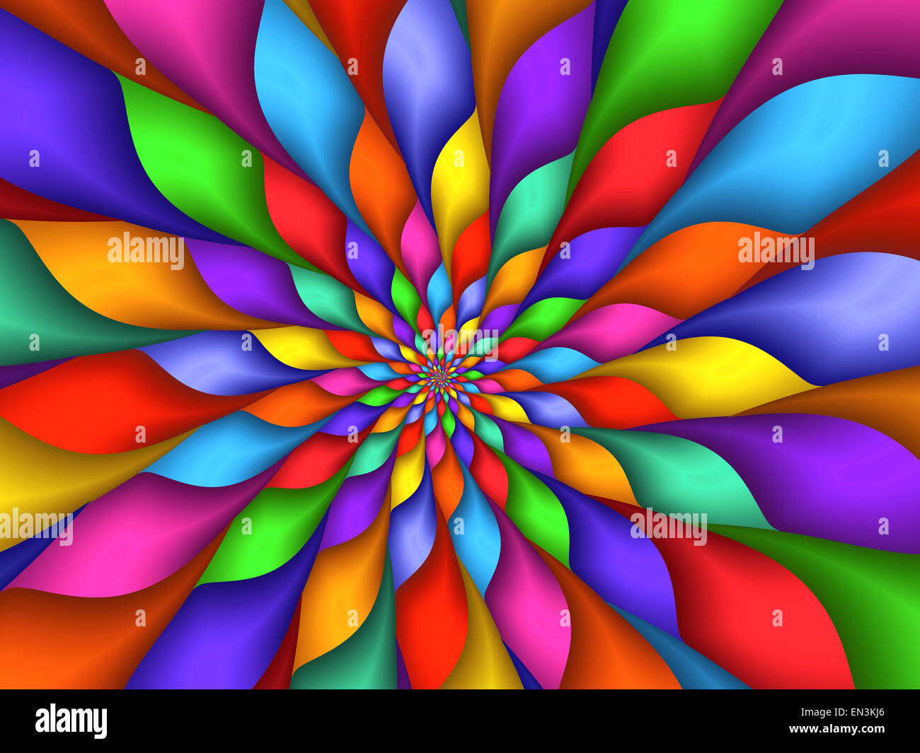 Beautiful Rainbow Psychedelic Spiral Fractal High Resolution Stock ...