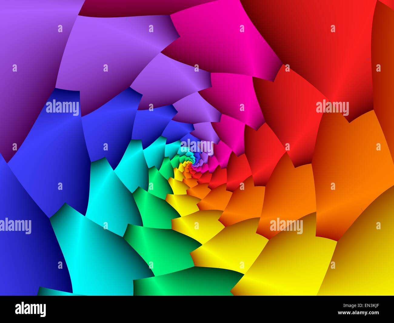 Beautiful Psychedelic Rainbow Spiral Stock Photo - Alamy