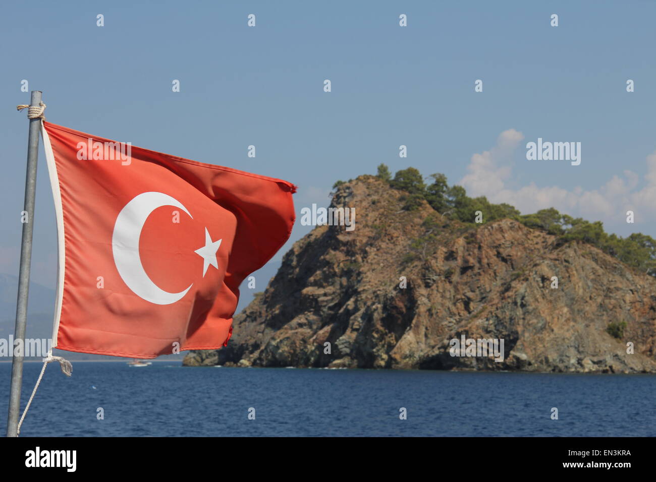 Turkey flag boat hi-res stock photography and images - Alamy