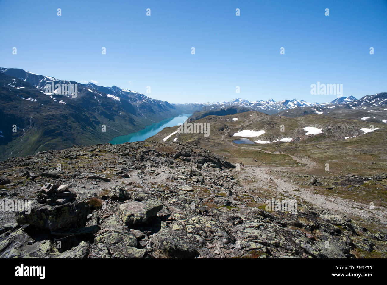 Besseggen Ridge in Jotunheimen National Park, Norway Stock Photo - Alamy