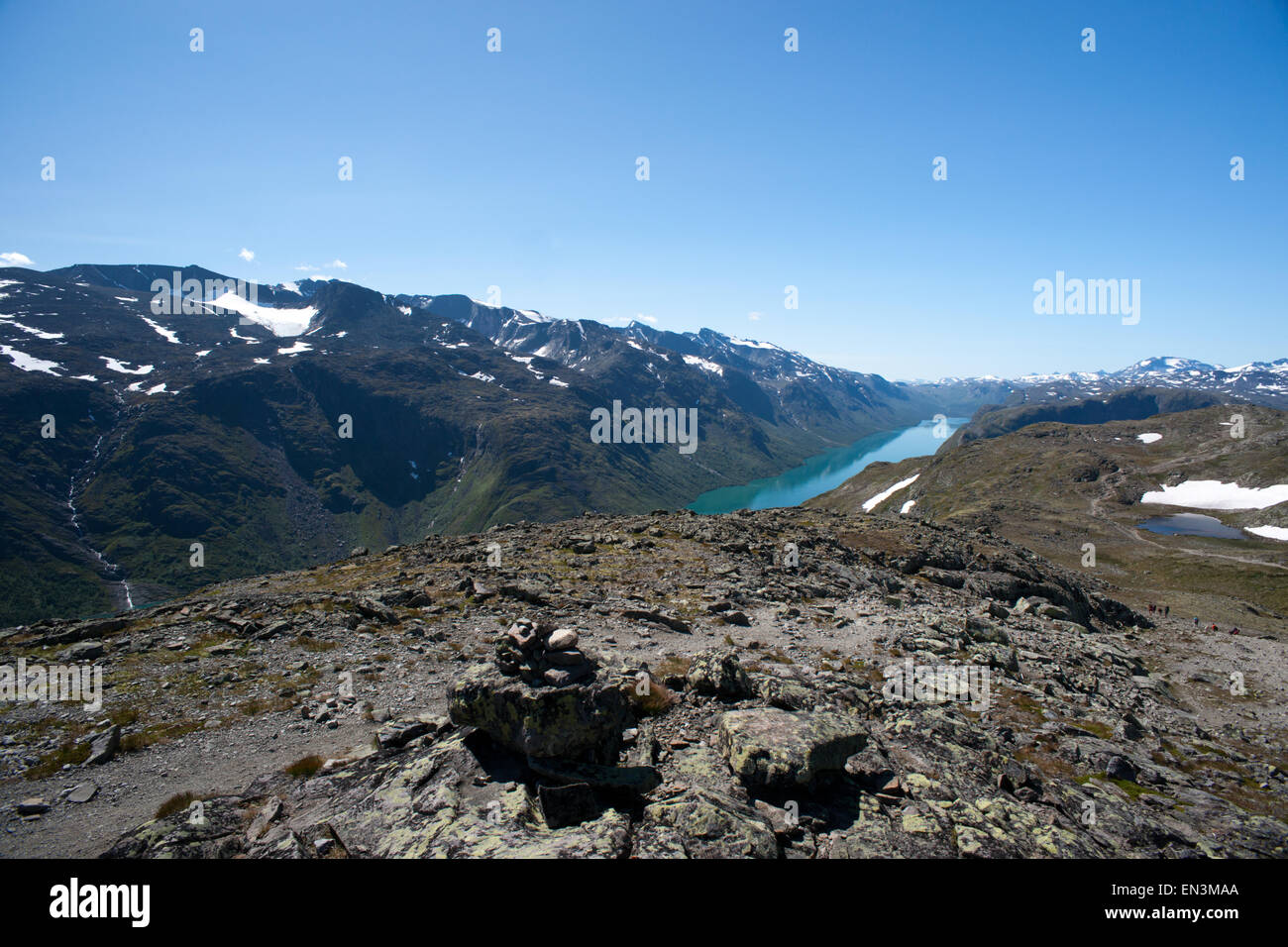 Besseggen Ridge in Jotunheimen National Park, Norway Stock Photo - Alamy