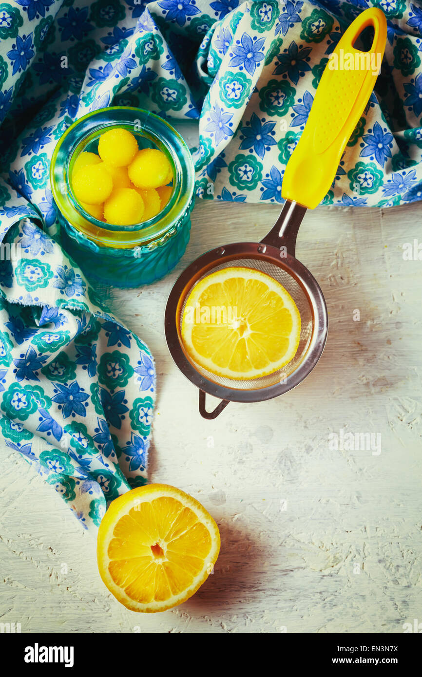 Vintage lemon drops hi-res stock photography and images - Alamy