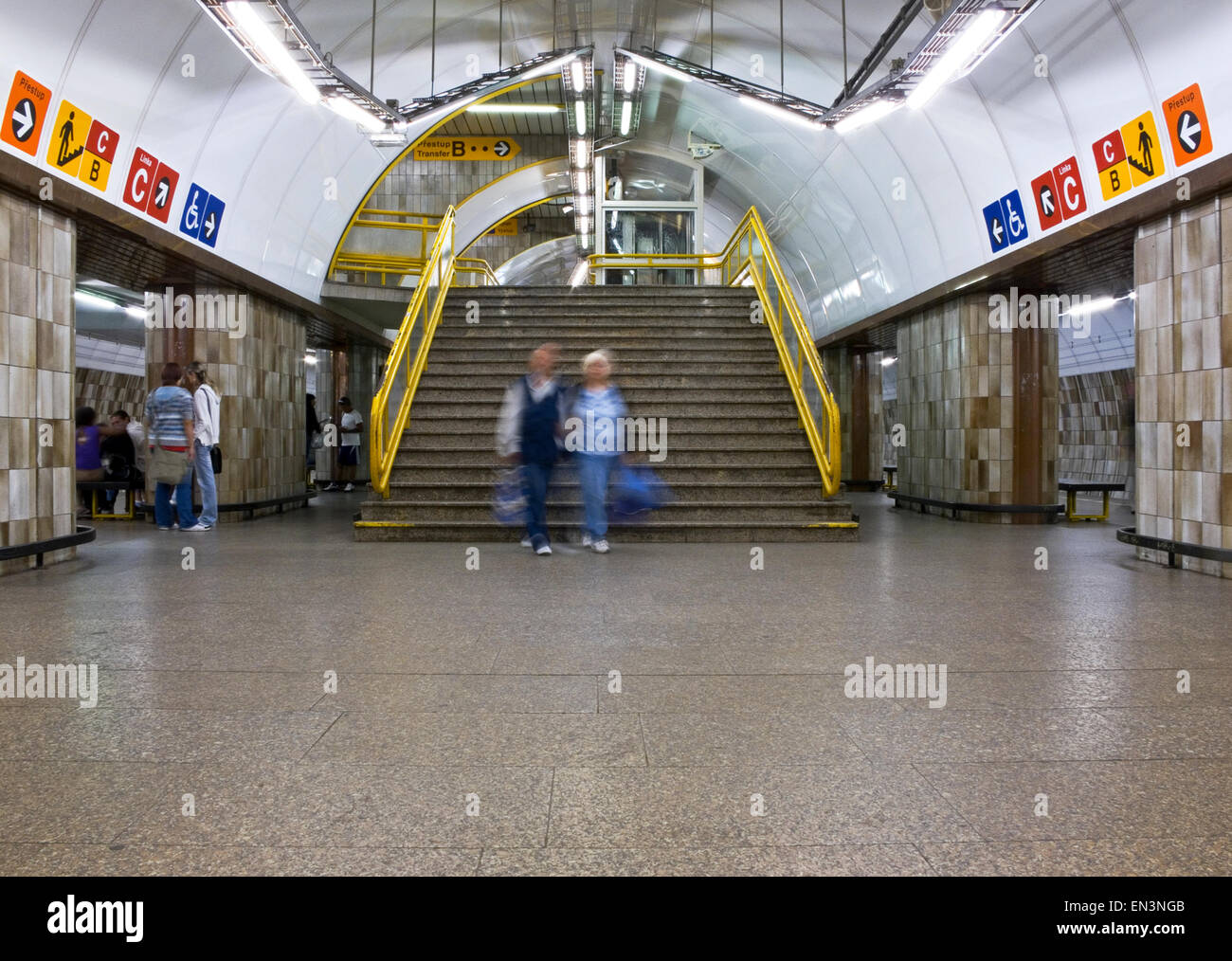 Prague metro station hi-res stock photography and images - Alamy