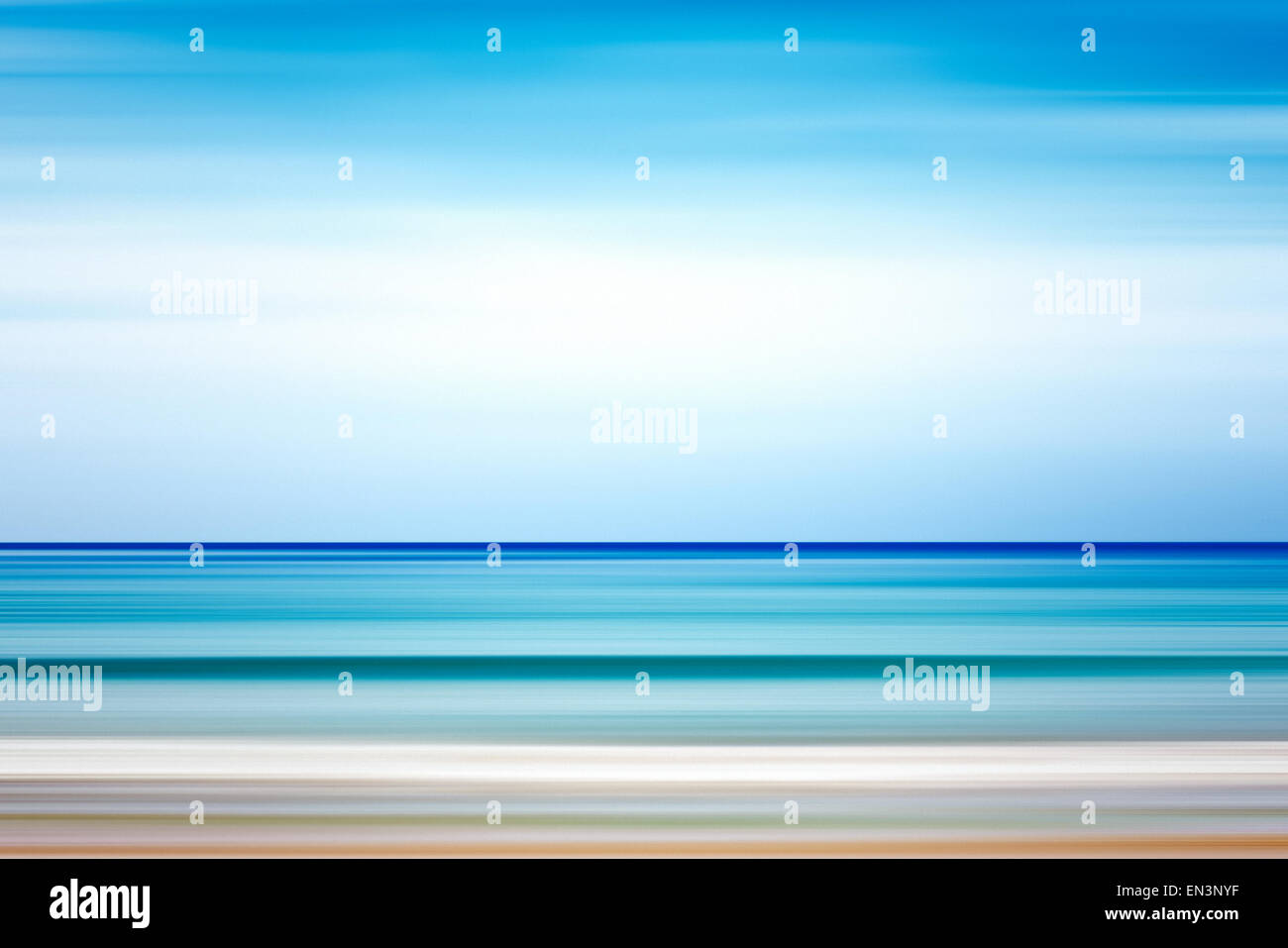 Abstract background. Sea and coastline. Pure ocean water and sky Stock ...