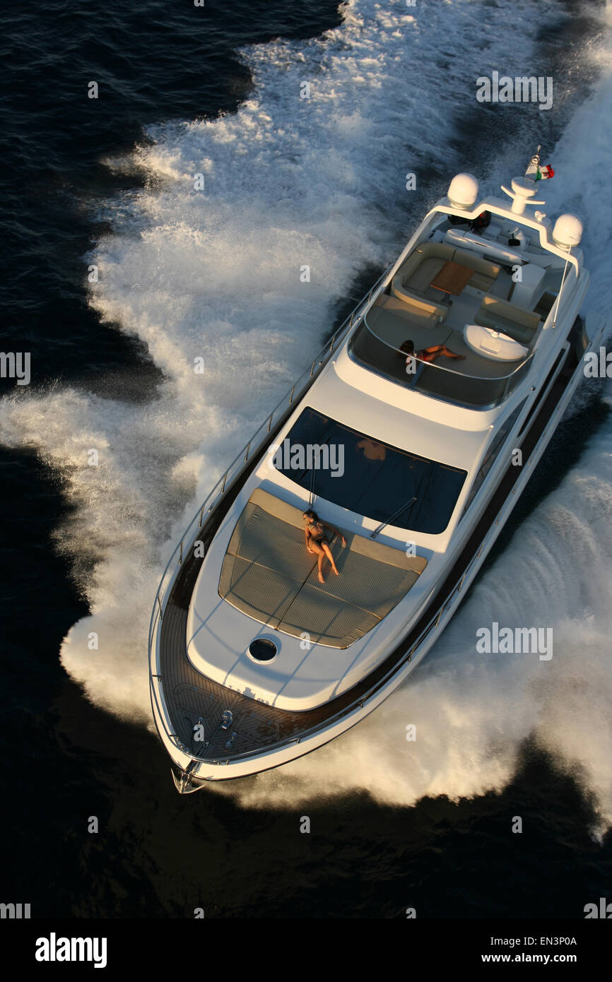 luxury motor yacht Stock Photo - Alamy