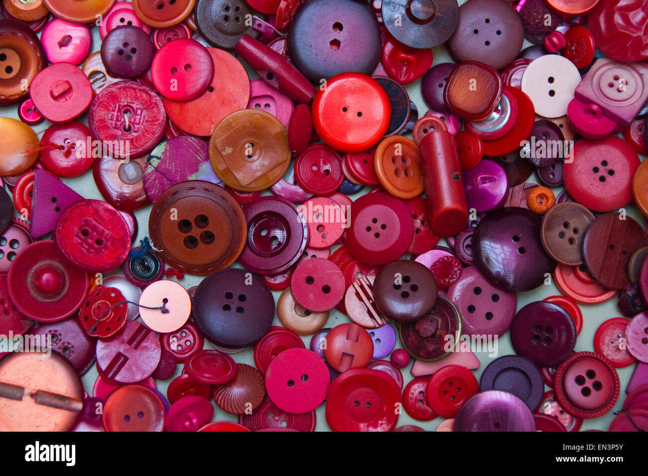 Assorted of colorful buttons Stock Photo - Alamy