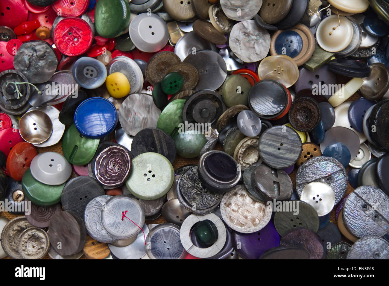 Assorted of colorful buttons Stock Photo - Alamy