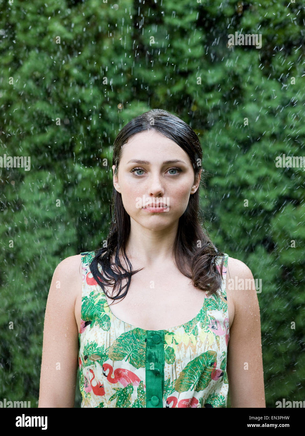 Woman in soaking wet dress hi-res stock photography and images - Alamy