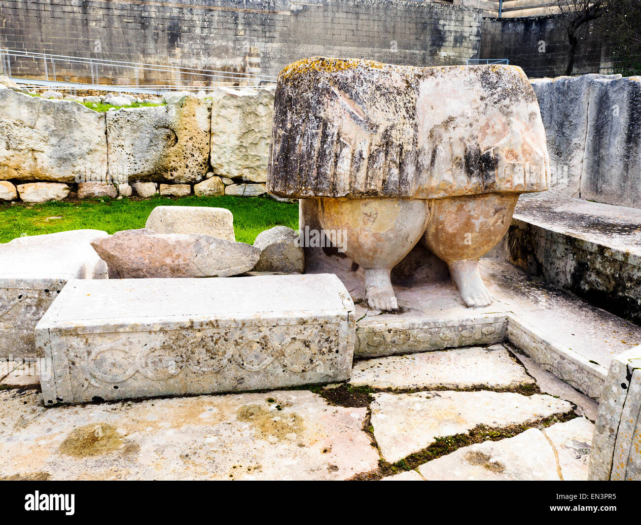 Reproduction of Mother Earth statue at the archaeological complex of ...