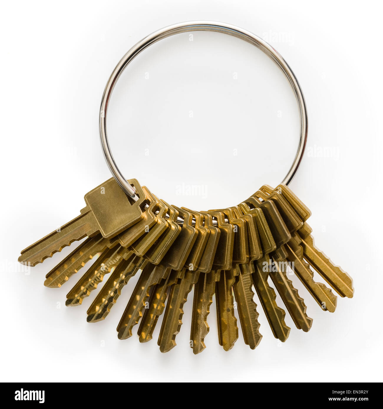 keys on a key ring Stock Photo - Alamy