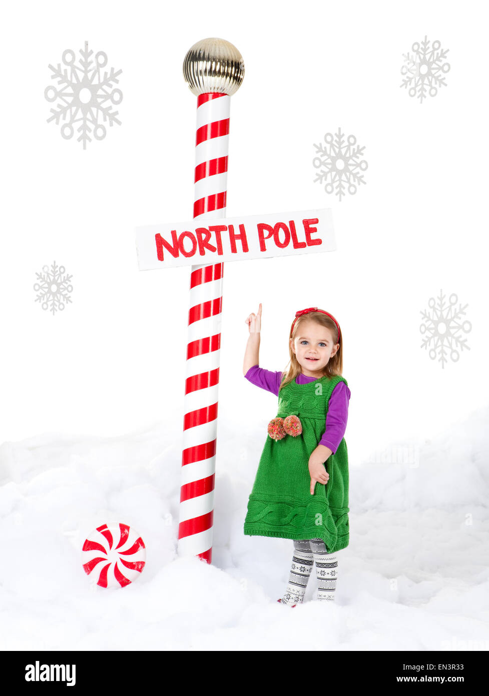 North pole sign hi-res stock photography and images - Alamy
