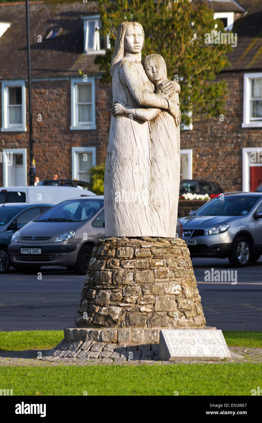 "In Memory Of Loved Ones Lost At Sea" oak statue by Charlie Easterfield ...