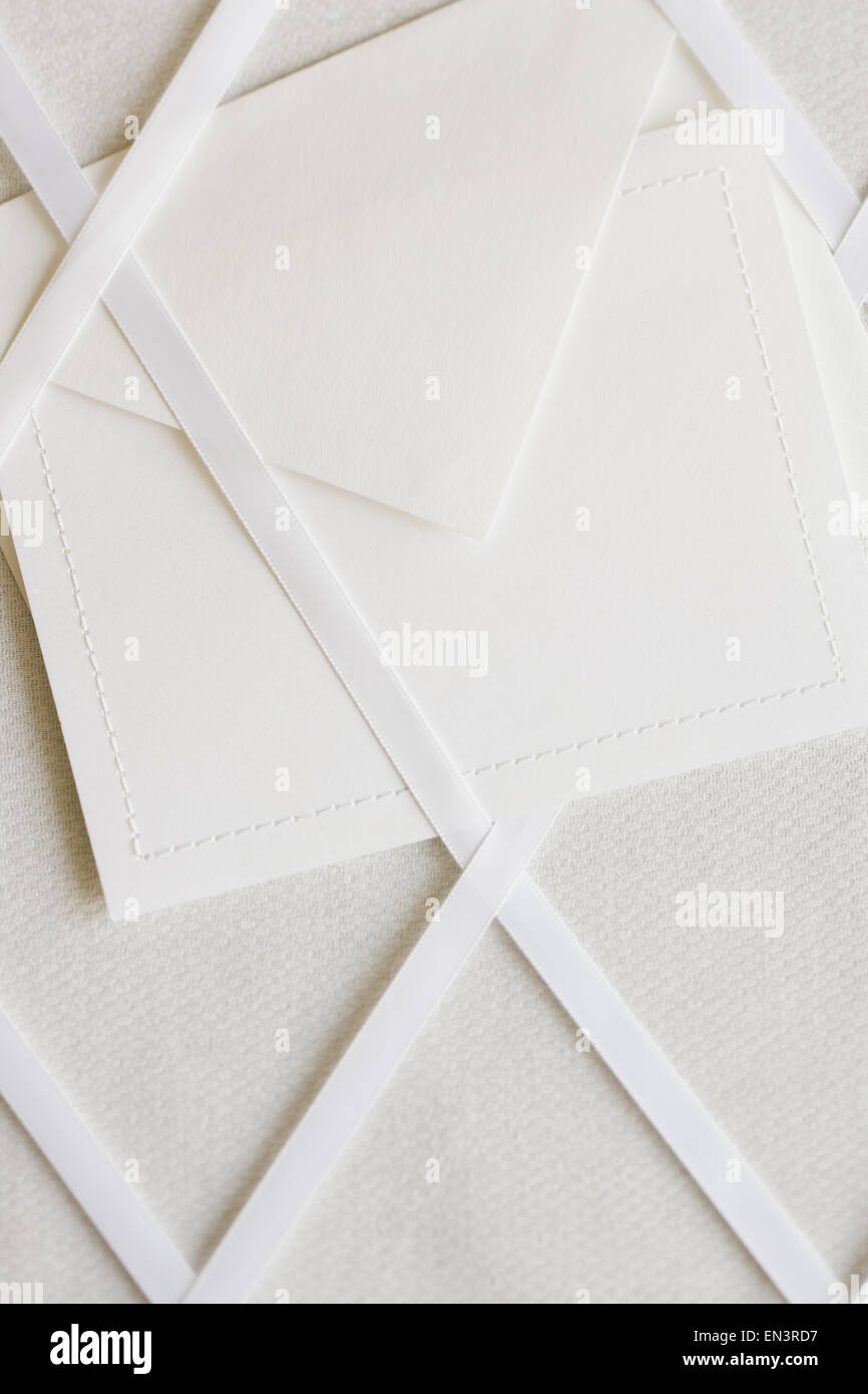 Stationary with ribbon Stock Photo - Alamy