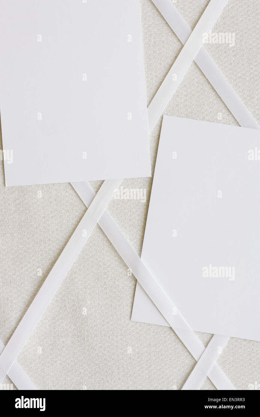 Stationary with ribbon Stock Photo - Alamy